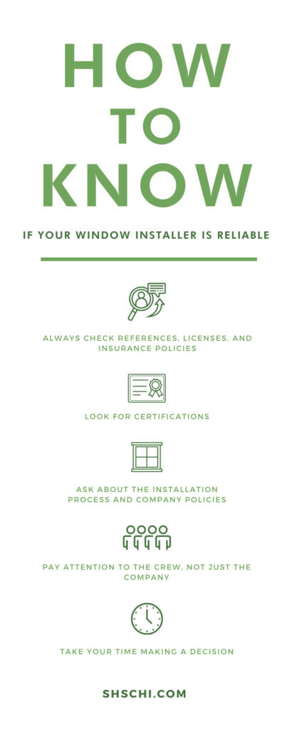 How To Know if Your Window Installer Is Reliable